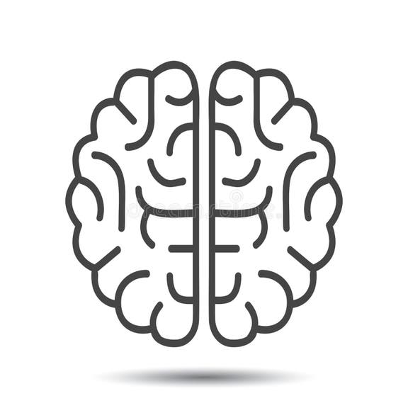 Human Brain Vector Icon Simple Stock Illustrations – 15,199 Human Brain ...