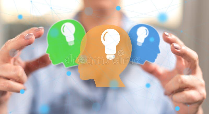 Concept of Human Brain Ideas Stock Photo - Image of knowledge, creation ...