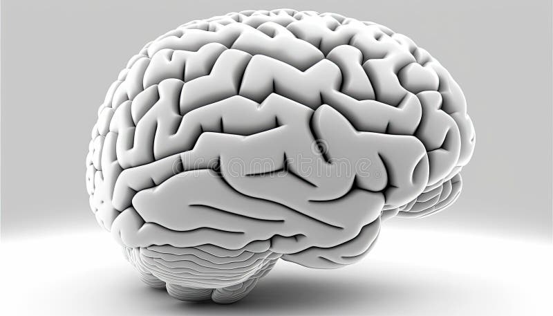 Human brain illustration stock illustration. Illustration of graphic ...