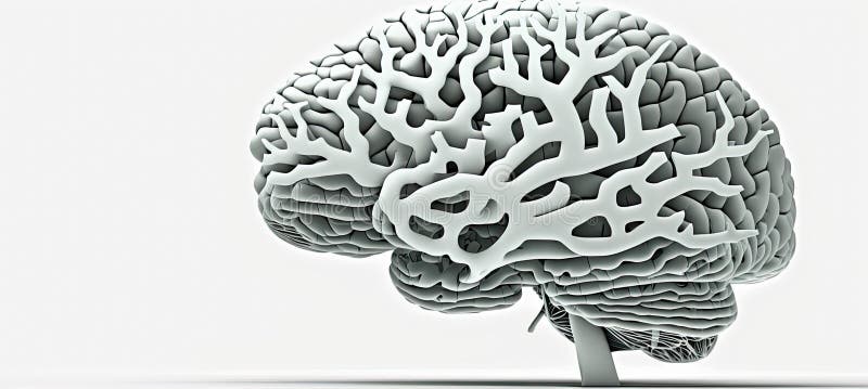 Human brain illustration stock illustration. Illustration of human ...