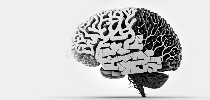 Human brain illustration stock illustration. Illustration of creative ...