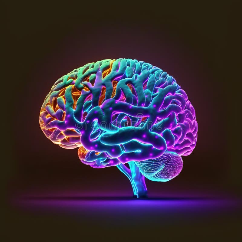 Human Brain Illustrations Design in Vector Art 3d Design Concepts Stock ...