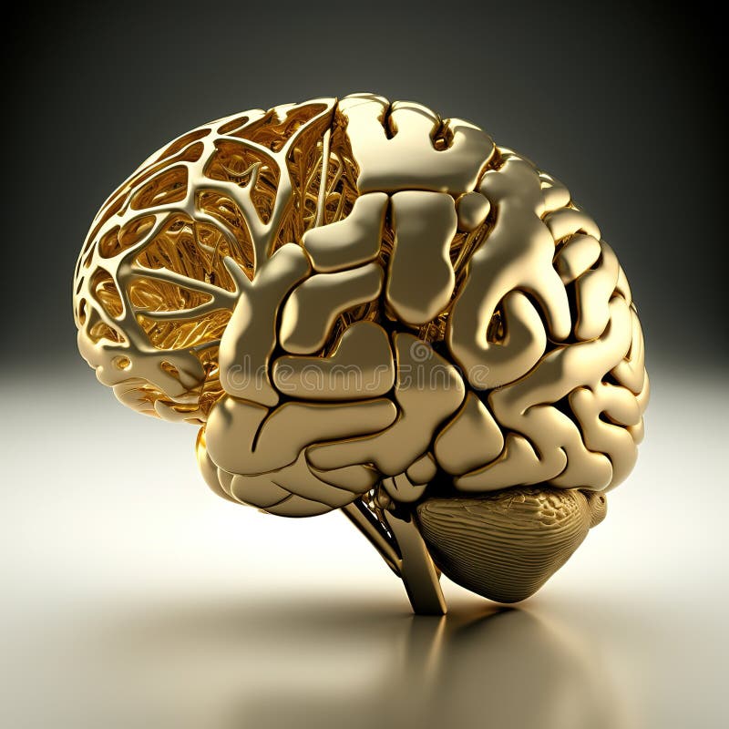 Human Brain Illustrations Design in Vector Art 3d Design Concepts Stock ...