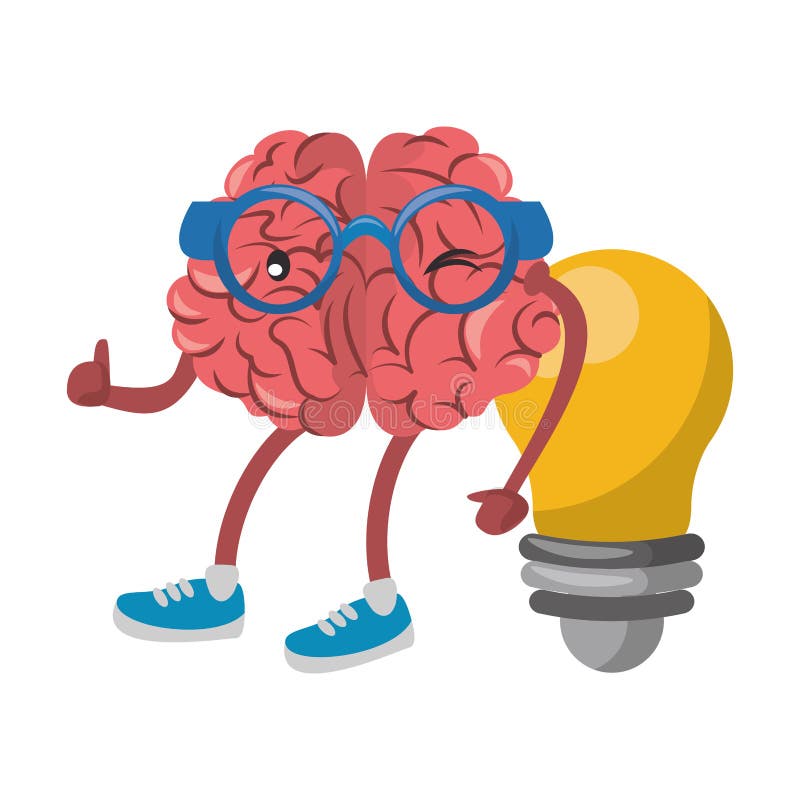 Human Brain Intelligence and Creativity Cartoons Stock Vector ...