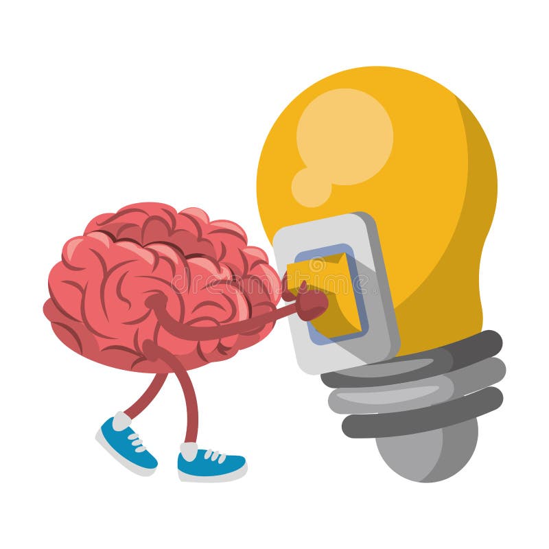 Human Brain Intelligence and Creativity Cartoons Stock Vector ...