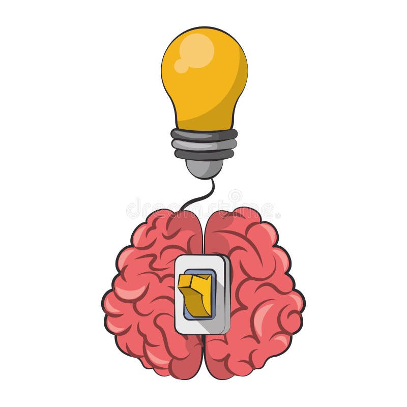 Human Brain Intelligence and Creativity Cartoons Stock Vector ...