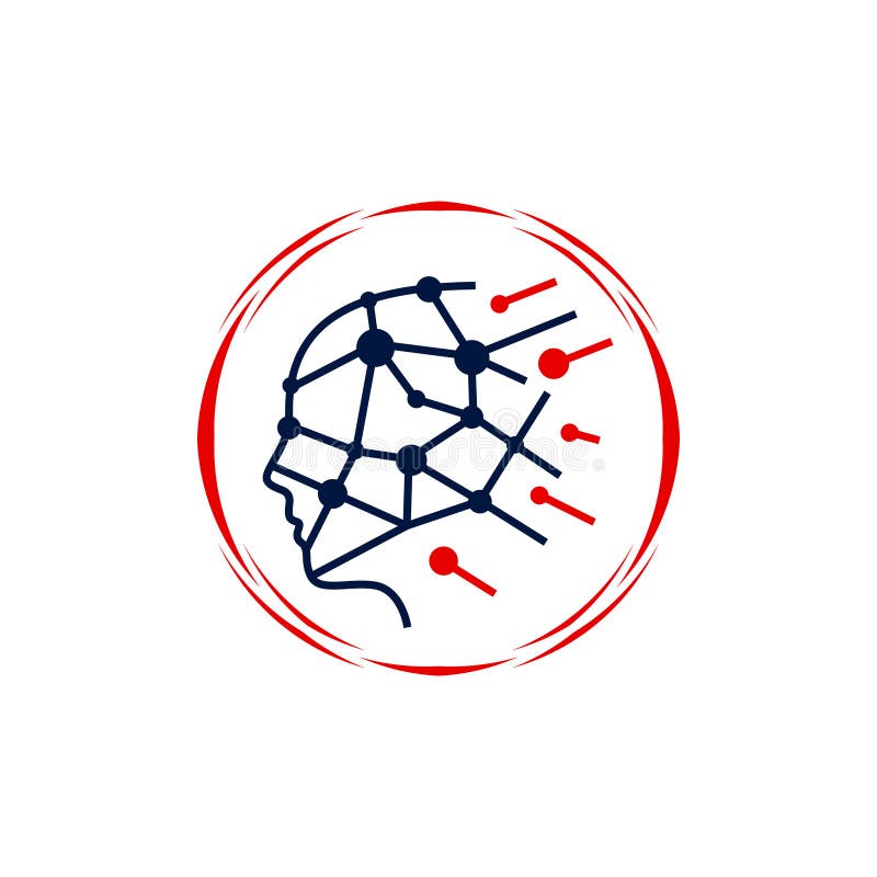 Human Brain Intelligence Technology Logo Stock Vector - Illustration of ...