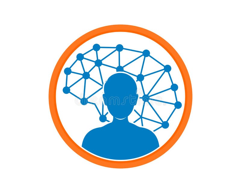 Human Brain Knowledge in the Circle Stock Illustration - Illustration ...