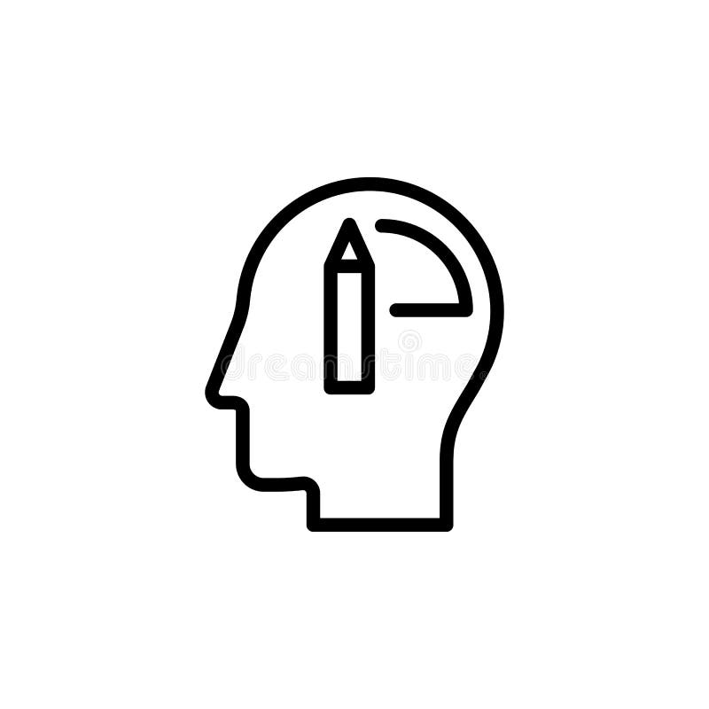 Human, Brain, Learning Icon. Simple Thin Line, Outline Vector of Mind ...