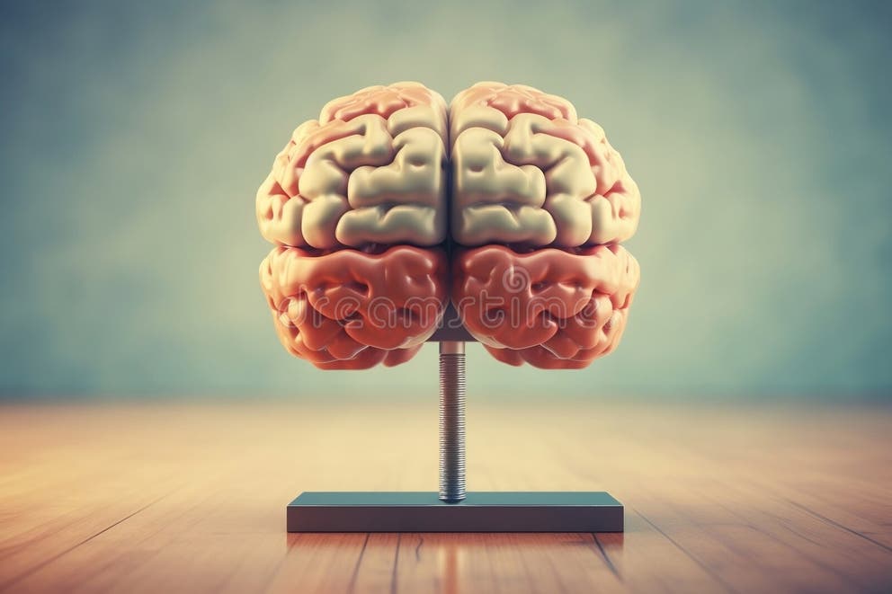 Human Brain Lifting Weights 3D Brain Lifting a Heavy Weight. Generative ...