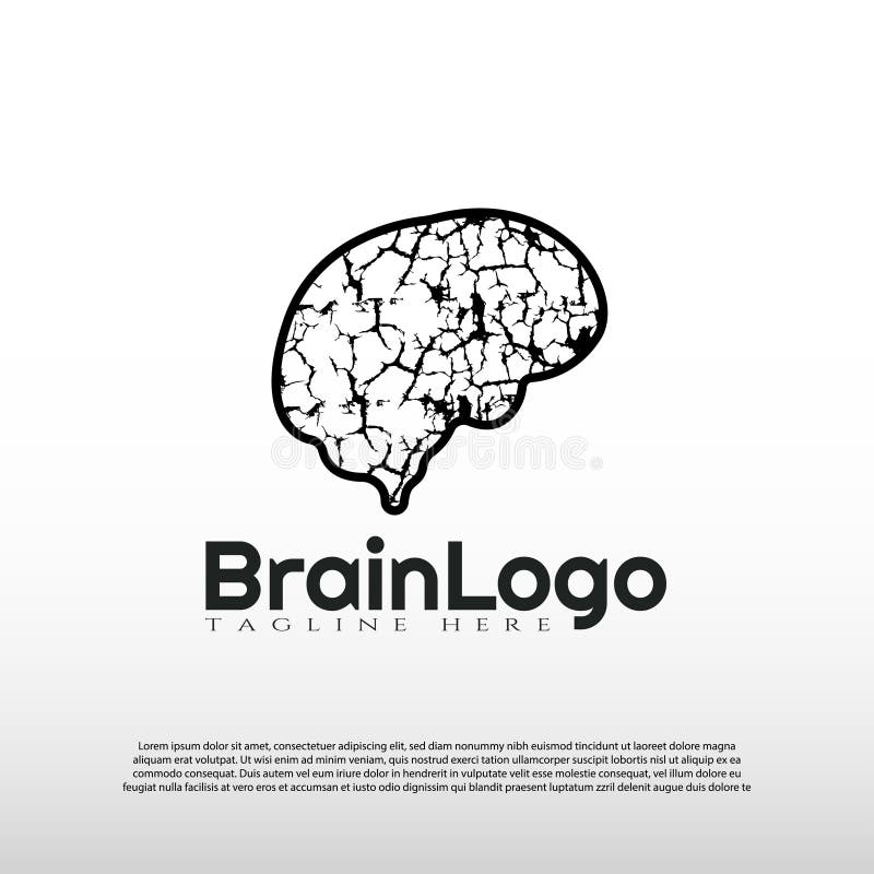 Human Brain or Mind Side View Line Art Vector Icon on a Transparent ...