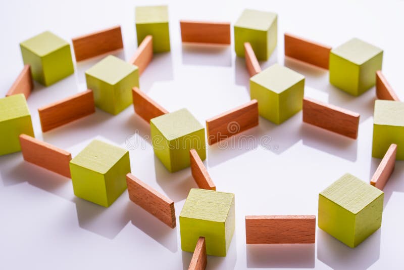 Human Brain is Made of Multi-colored Wooden Blocks Stock Photo - Image ...