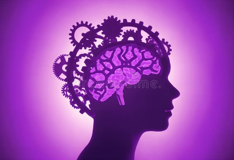 Human Brain Mechanism Gears and Cogs Stock Illustration - Illustration ...