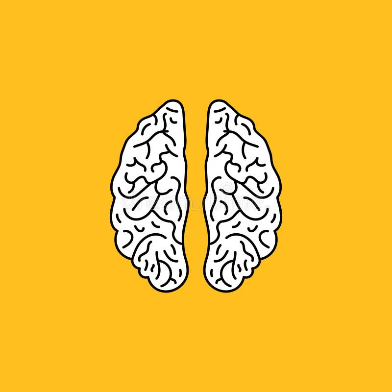 Human Brain Medical Symbol, Vector Stock Vector - Illustration of ...