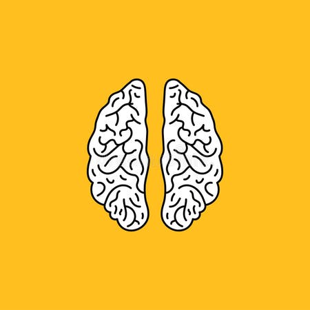 Human Brain Medical Symbol, Vector Stock Vector - Illustration of ...