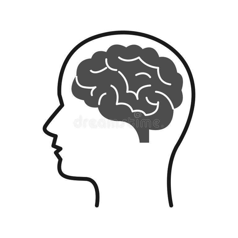 Human Brain Medical Vector Illustration Icon Isolated on White ... Human Brain Medical Vector Illustration Icon Isolated on White ...