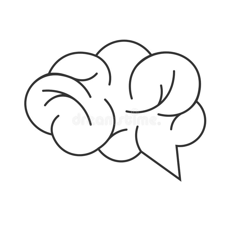 Brain Side View Black White Icon Stock Illustrations – 222 Brain Side ...