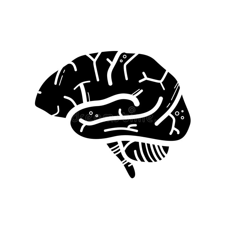 Human Brain Mind - Vector Icon Stock Vector - Illustration of human ...