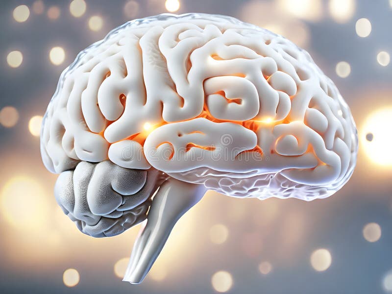 Human brain model stock image. Image of brain, sensory - 298961297