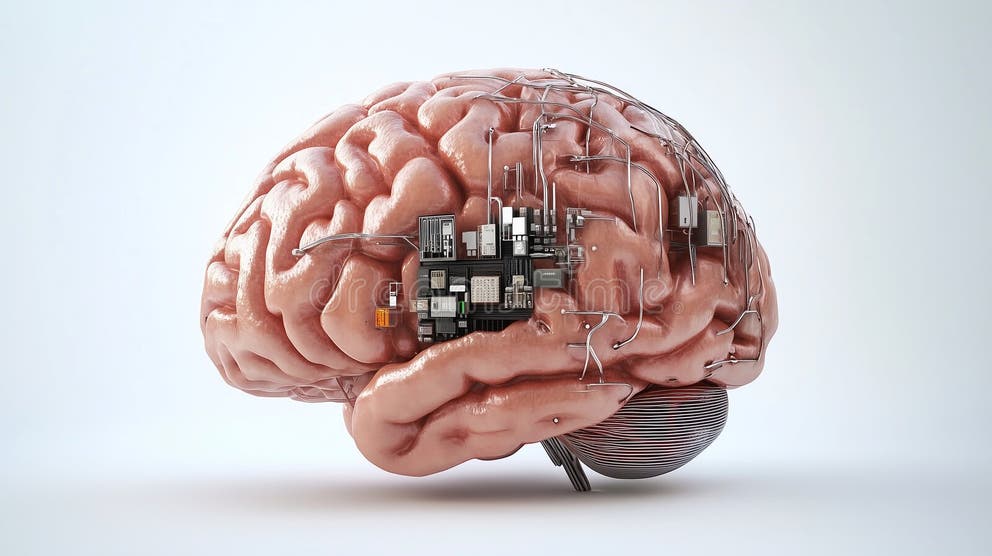 A Human Brain Model Integrated with Electronic Components and Circuits ...