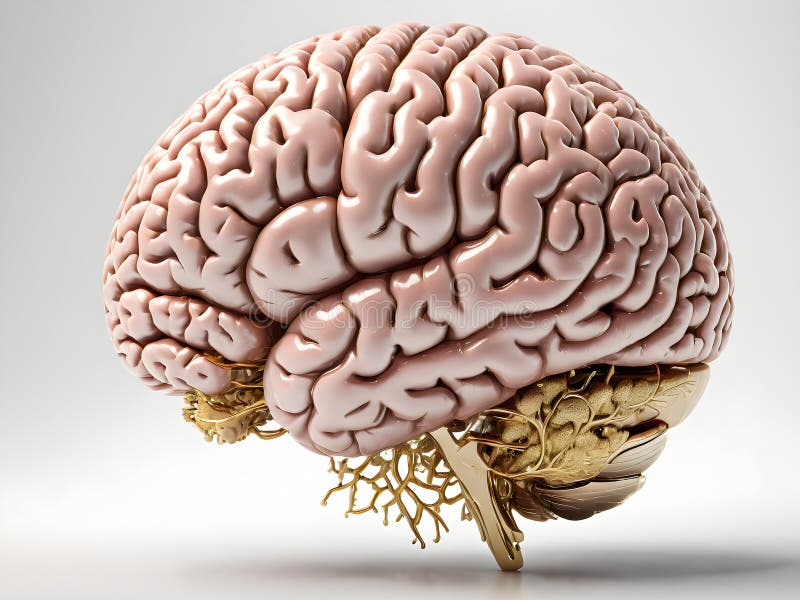 Human Brain with Neurons and Nervous System. Stock Illustration ...