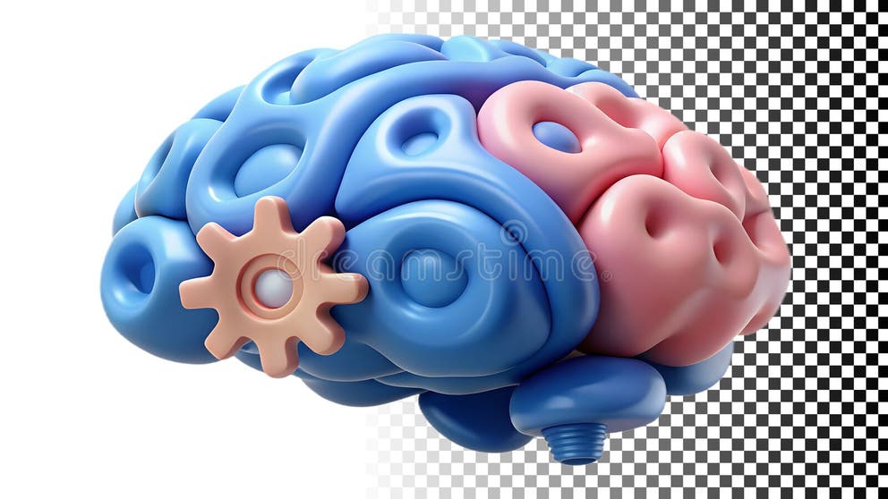 Human Brain with Multiple Gears Symbolizing Complex Thinking Processes ...