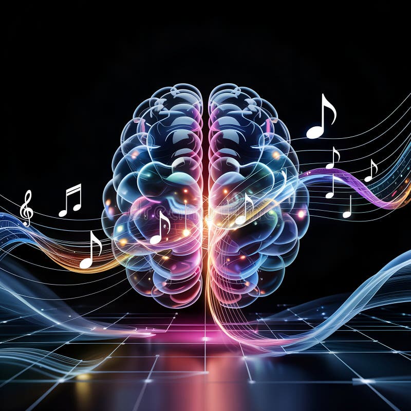 Musical Notes Brain Stock Illustrations – 223 Musical Notes Brain Stock ...