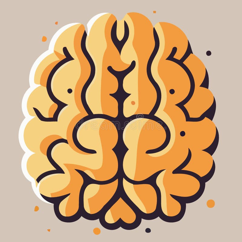 Human Brain Nervous System Logo Stock Vector - Illustration of human ...