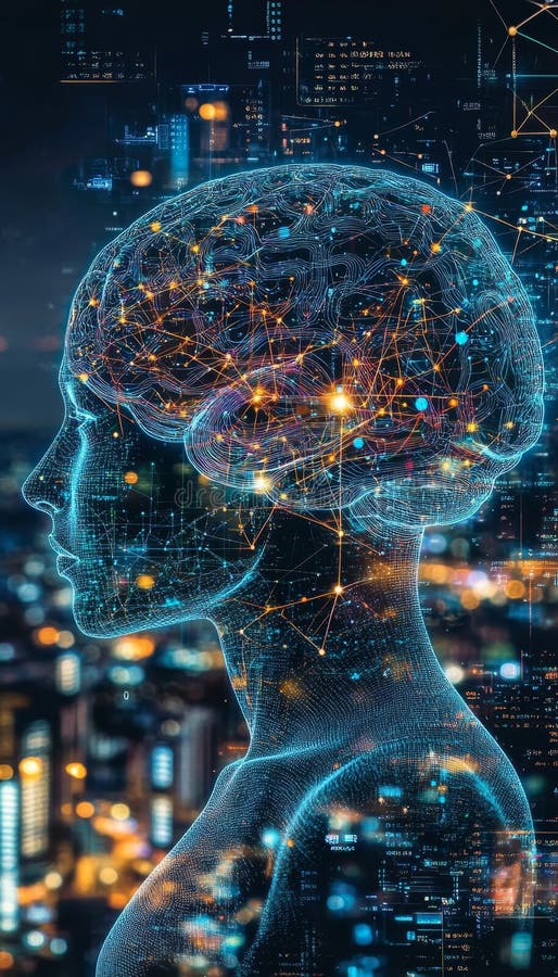 Science and Artificial Intelligence Technology, Innovation and Futuristic. Stock Illustration ...