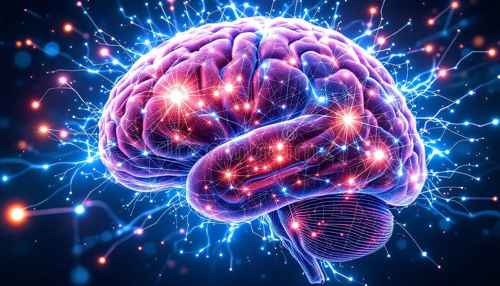 Human Brain Neural Network: AI-Generated 3D Visualization of Brain ...