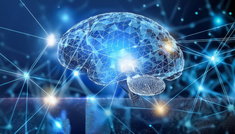 The Human Brain with Neural Networks Stock Photo - Image of networking ...