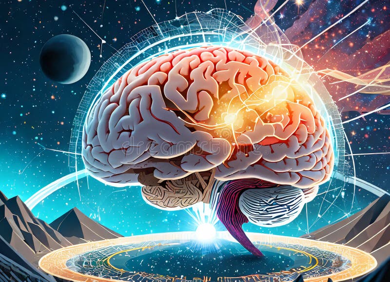 Human Brain Obtaining Energy through Space, Communication Via ...