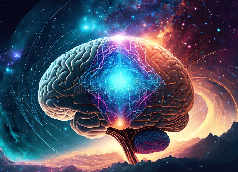 Human Brain Obtaining Energy through Space, Communication Via ...
