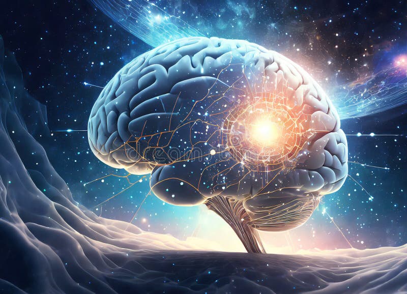 Human Brain Obtaining Energy through Space, Communication Via ...