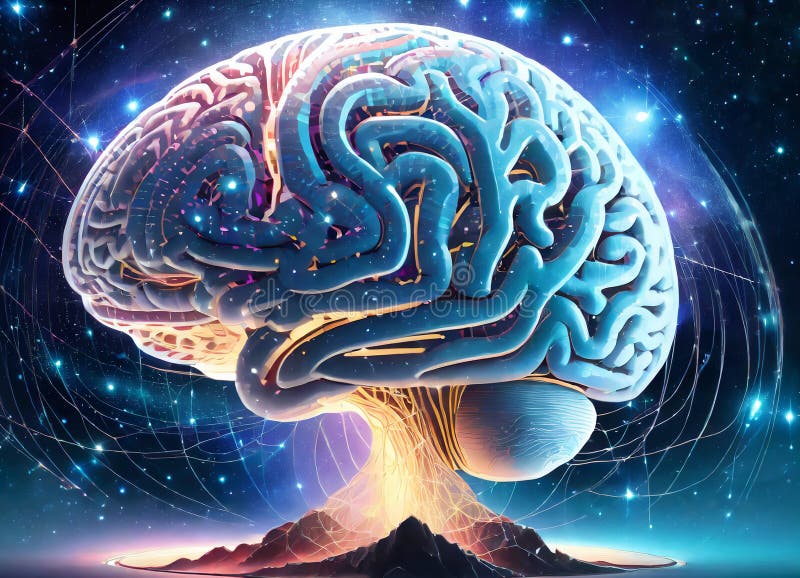 Human Brain Obtaining Energy through Space, Communication Via ...