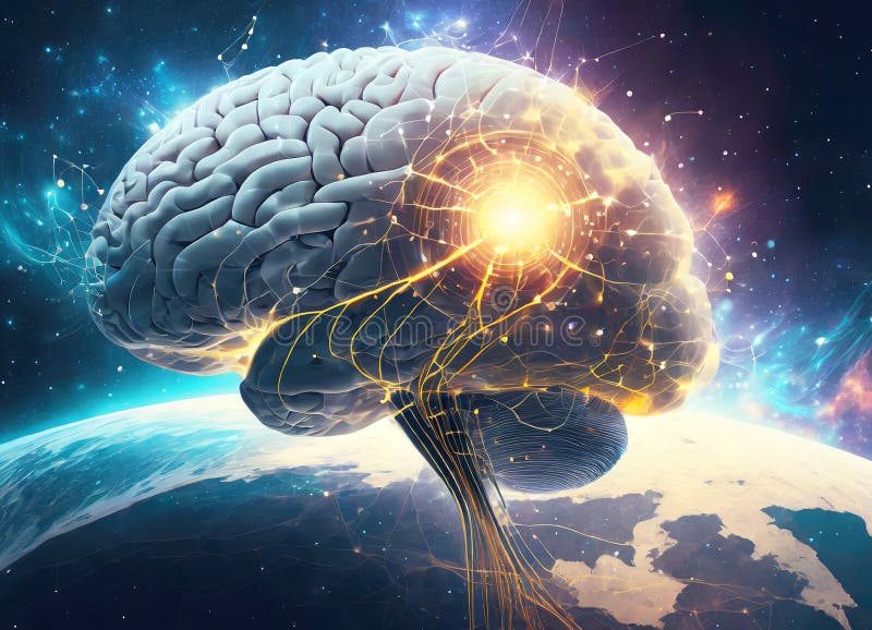Human Brain Obtaining Energy through Space, Communication Via ...