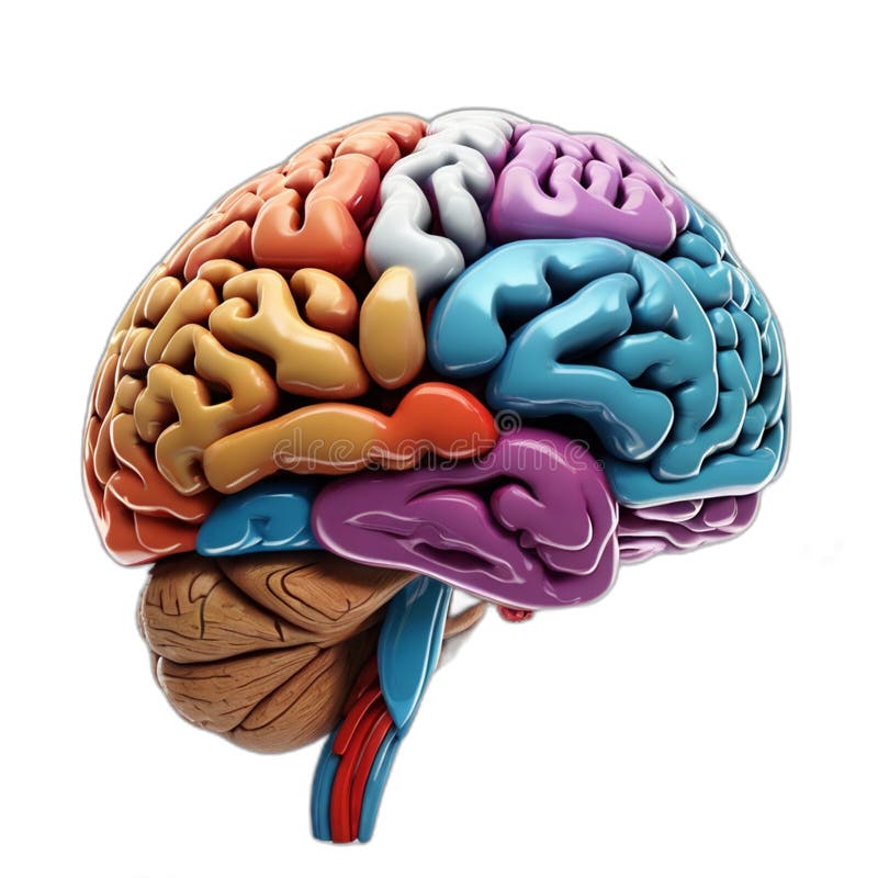Human brain picture stock illustration. Illustration of icon - 350697393