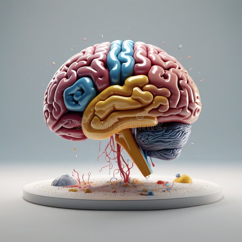 Human brain picture stock illustration. Illustration of idea - 350697396