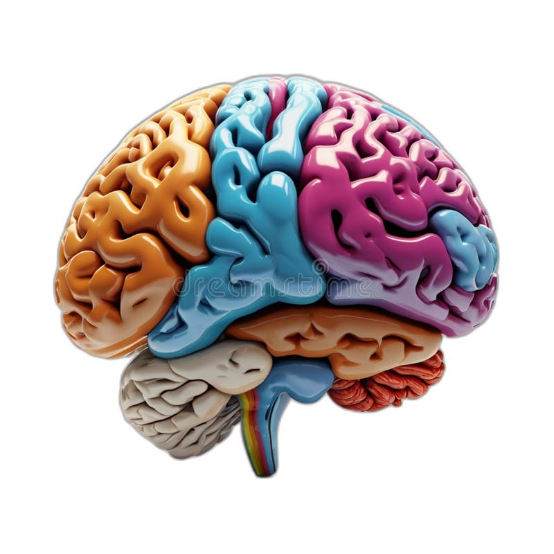 Human brain picture stock illustration. Illustration of symbol - 350697397