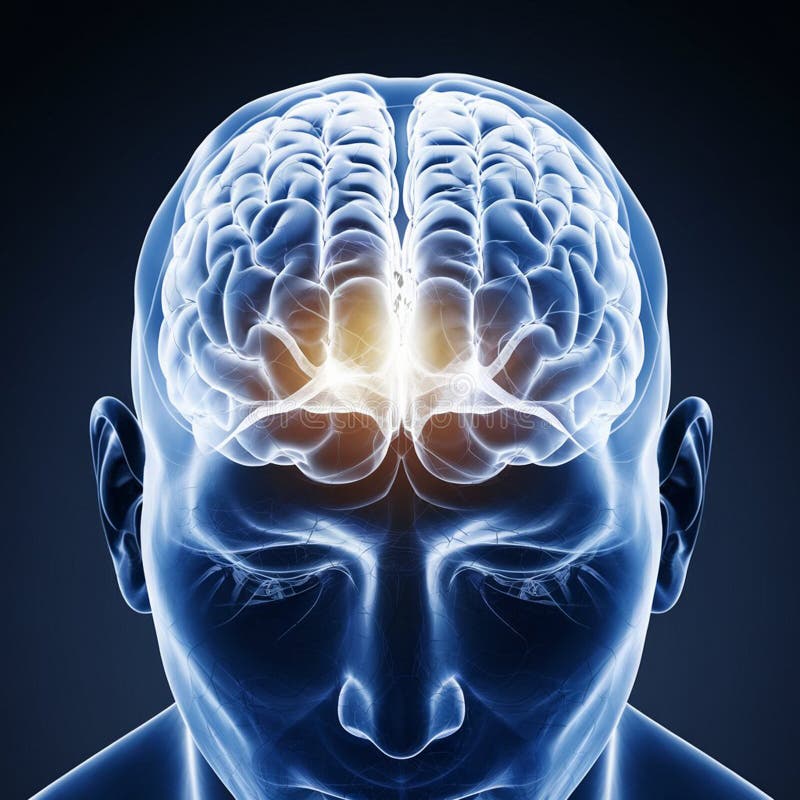 Human brain picture stock illustration. Illustration of brain - 351174258