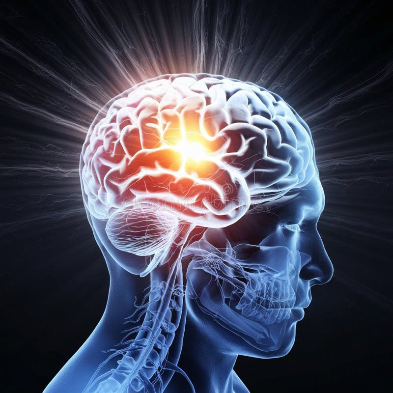 Human brain picture stock illustration. Illustration of design - 351174330