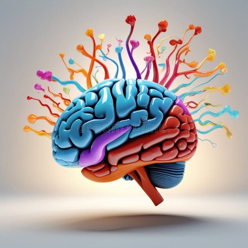 Human brain picture stock illustration. Illustration of undefined ...