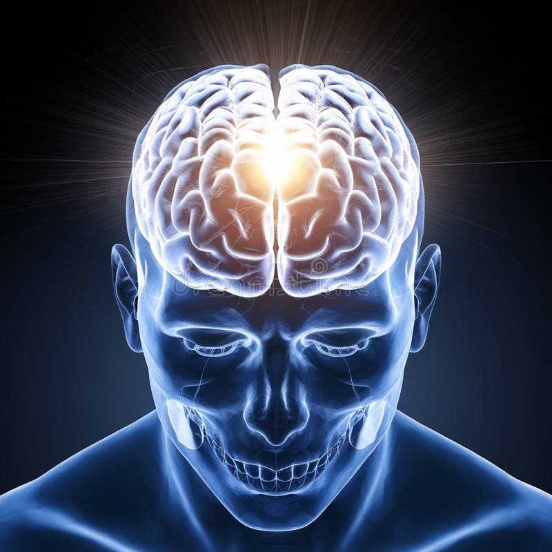 Human brain picture stock illustration. Illustration of human - 351174457