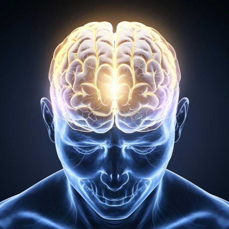 Human brain picture stock illustration. Illustration of icon - 351174461