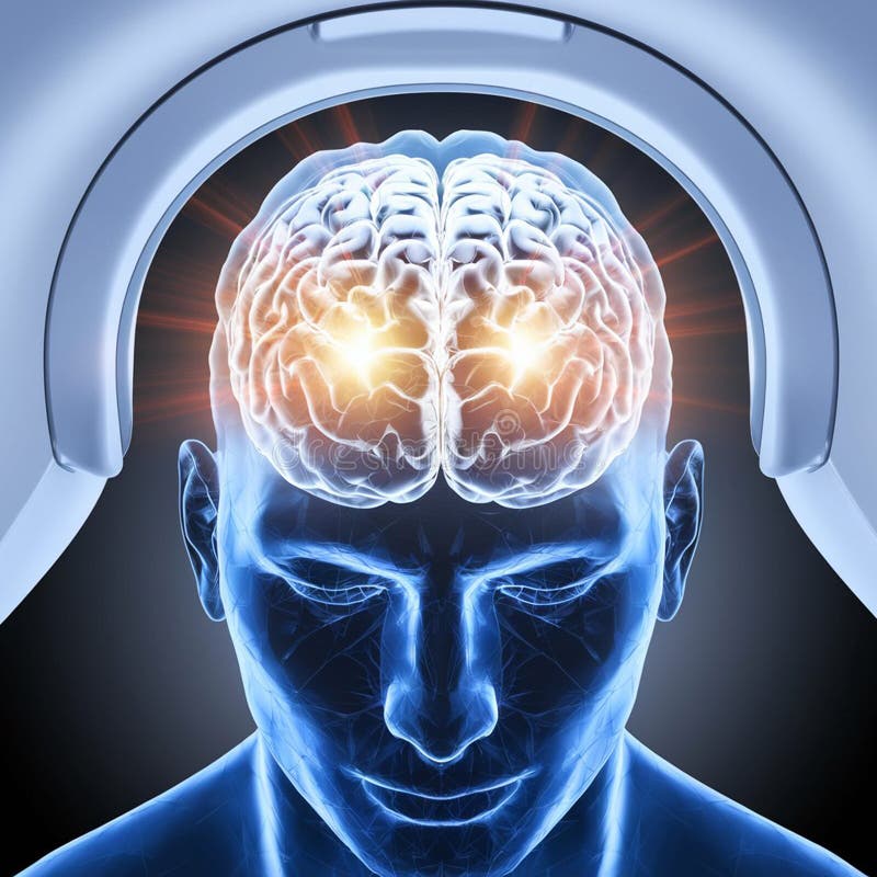 Human brain picture stock illustration. Illustration of sticker - 351174466