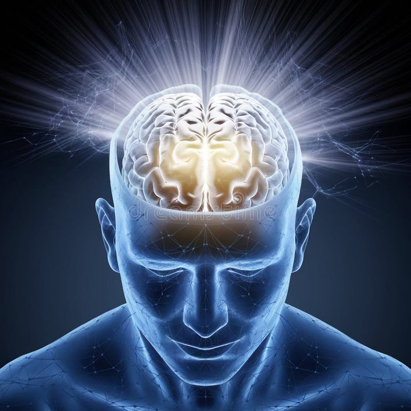 Human brain picture stock illustration. Illustration of design - 351174473