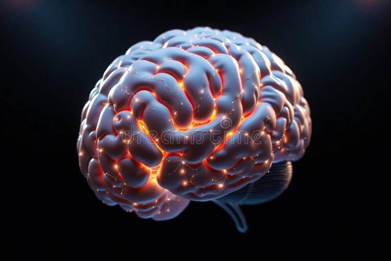 Human brain picture stock illustration. Illustration of beautiful ...