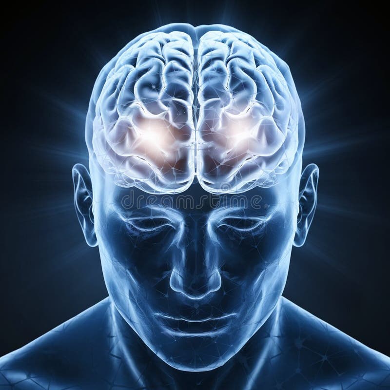 Human brain picture stock illustration. Illustration of design - 351174547