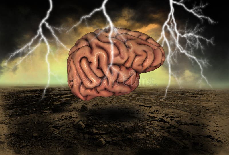 Human Brain Power Illustration Stock Illustration - Illustration of ...
