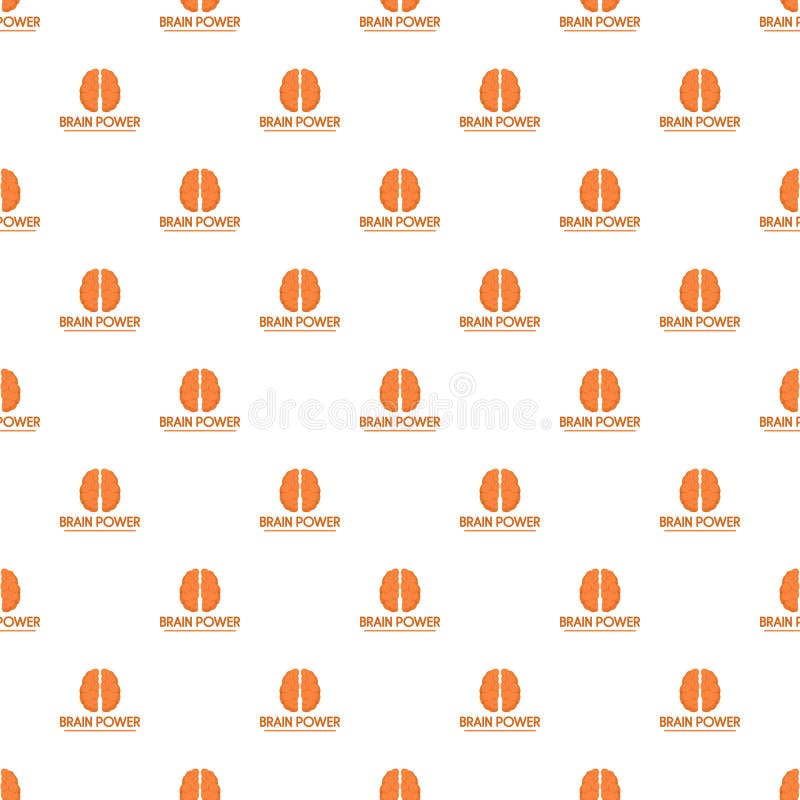 Human Brain Power Pattern Seamless Vector Stock Vector - Illustration ...